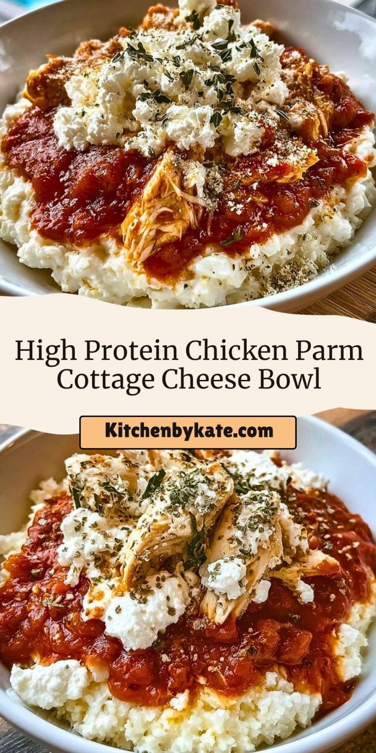 High Protein Chicken Parm Cottage Cheese Bowl
