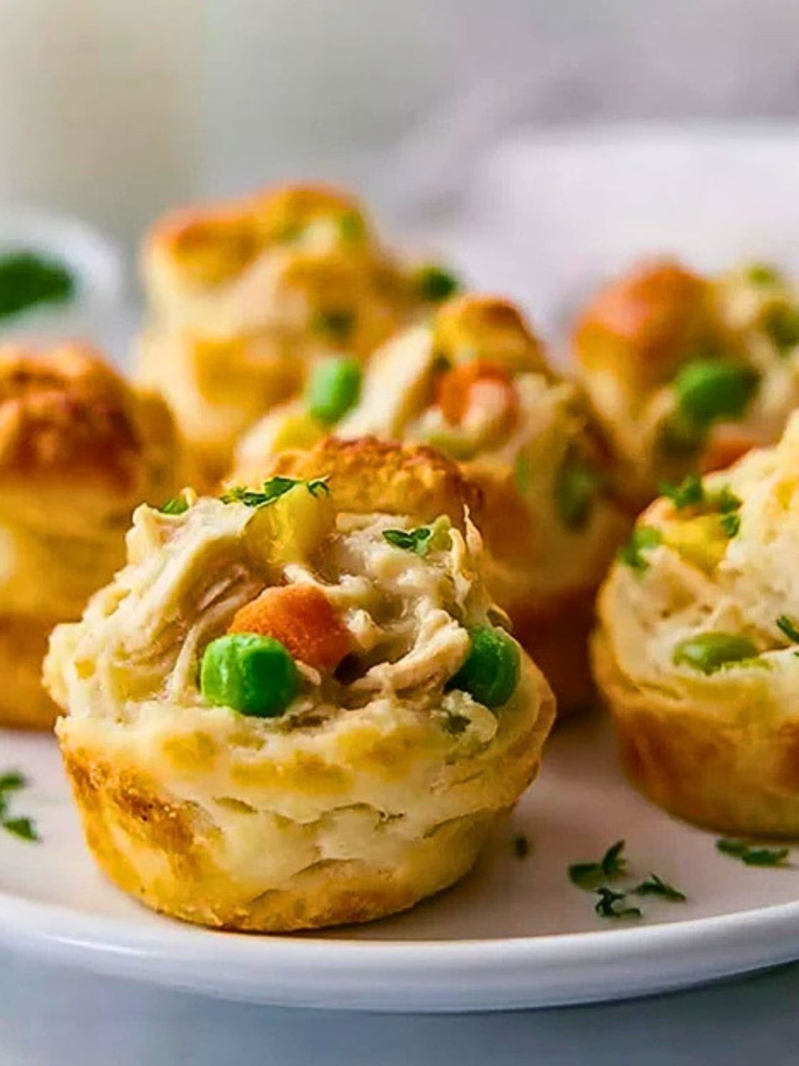 Easy Chicken Pot Pie Bites with Biscuits