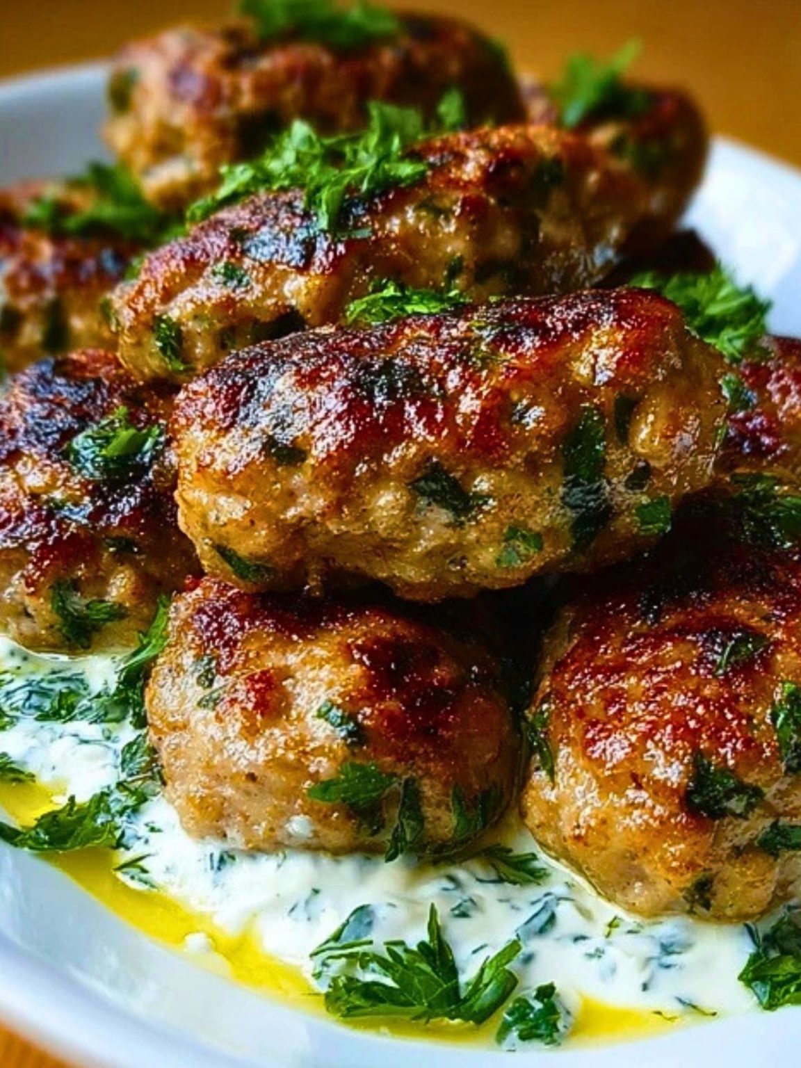 Chicken Kofta with Garlic Yogurt
